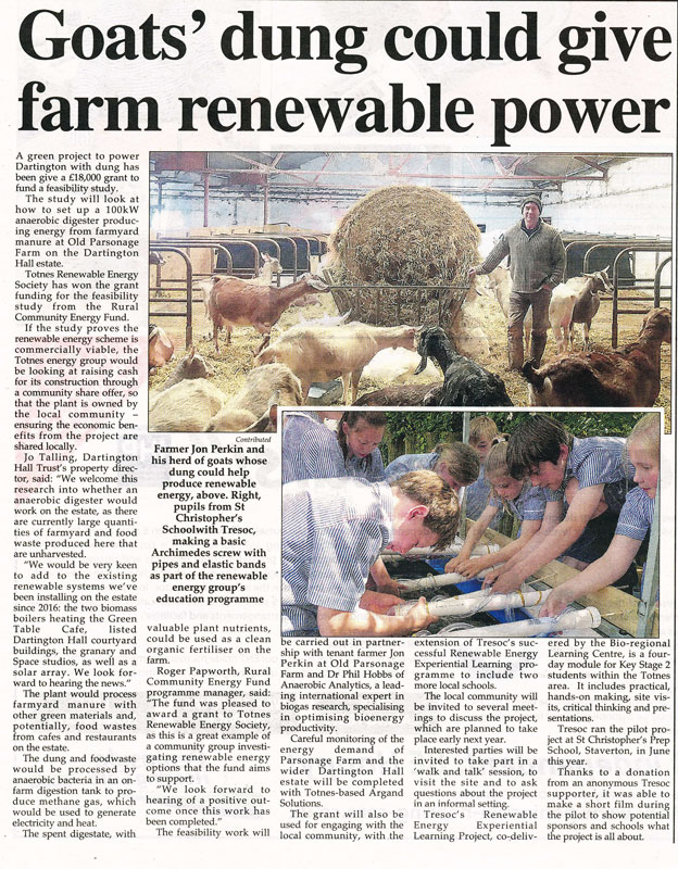 Press & Media | Totnes Renewable Energy Society
